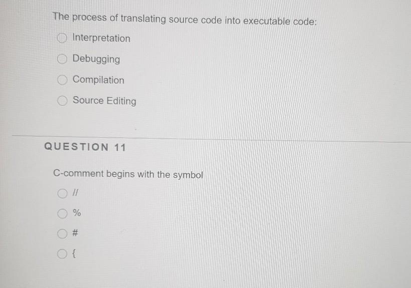 Solved The process of translating source code into | Chegg.com