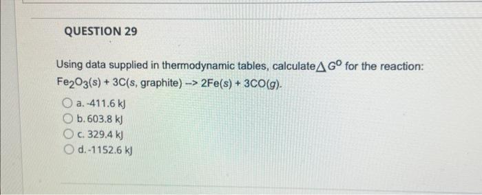 Solved Using data supplied in thermodynamic tables, | Chegg.com