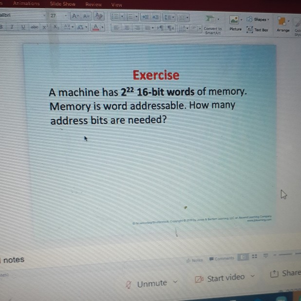 Solved Animations Slide Show Review View allri А. А X, AV | Chegg.com