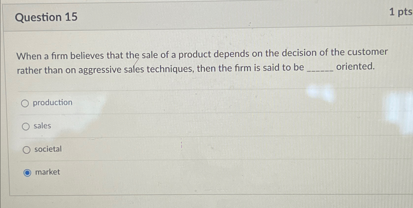 Solved Question 15When a firm believes that the sale of a | Chegg.com