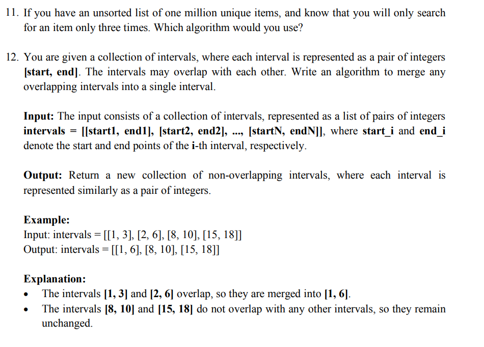 Solved If you have an unsorted list of one million unique | Chegg.com