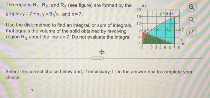 Solved The regions R1,R2, and R3 (see figure) are formed by | Chegg.com