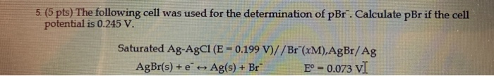 Solved 5. (5 pts) The following cell was used for the | Chegg.com