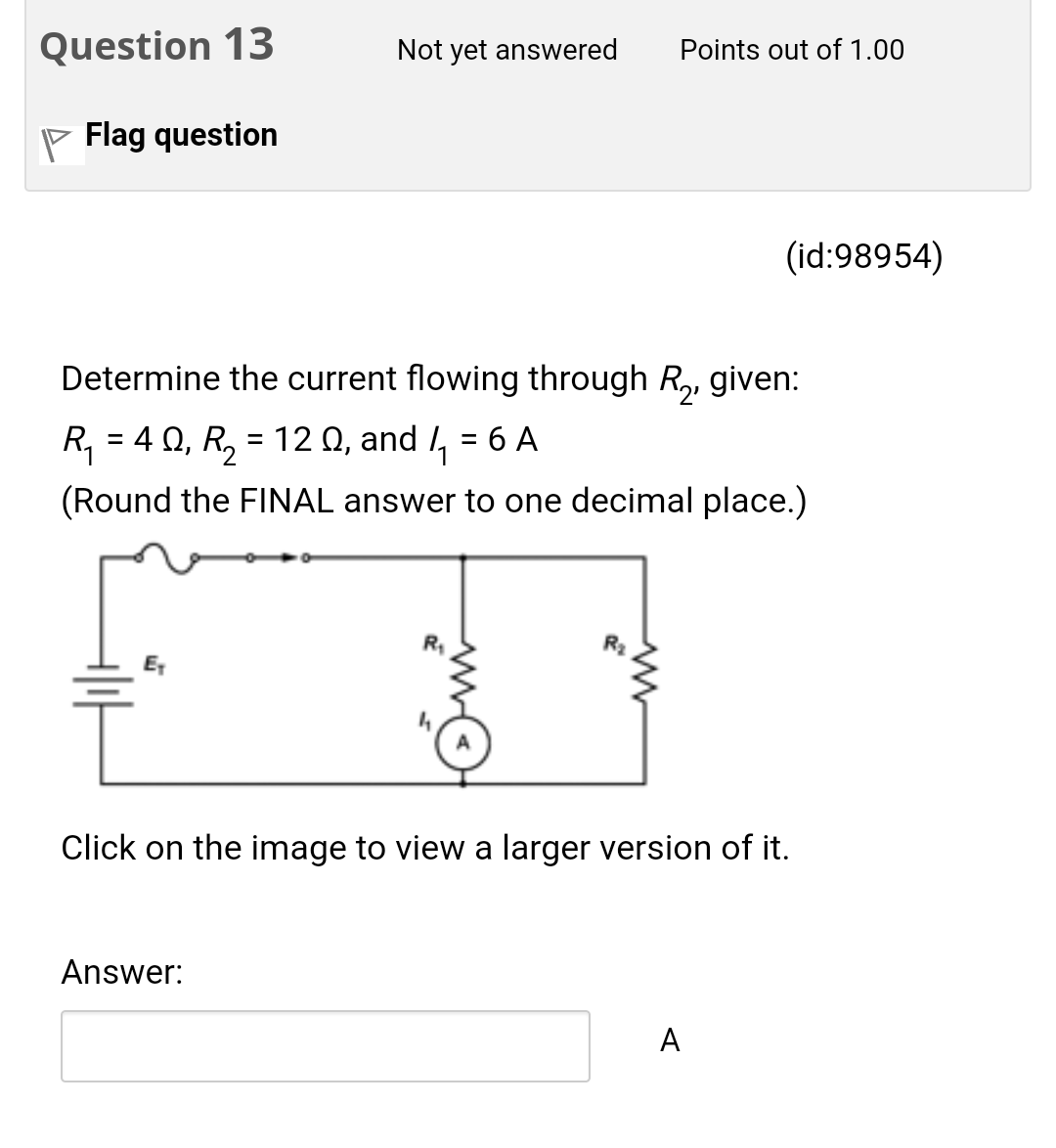 Solved Determine the current flowing through R2, given: | Chegg.com