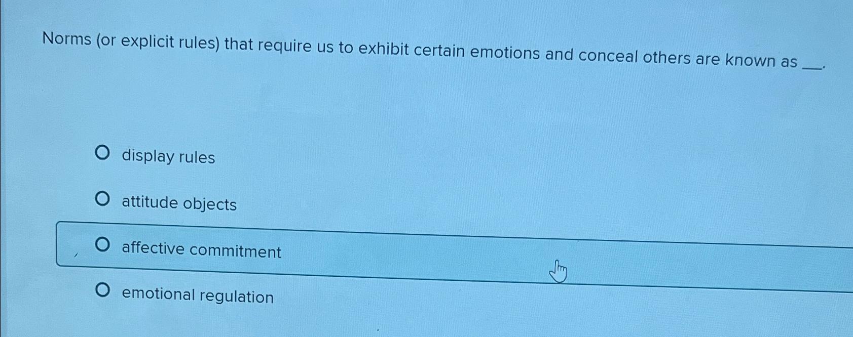Solved Norms (or explicit rules) ﻿that require us to exhibit | Chegg.com