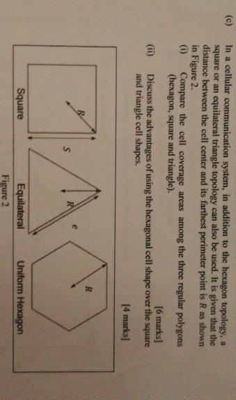 Solved In a cellular communication system, in addition to | Chegg.com
