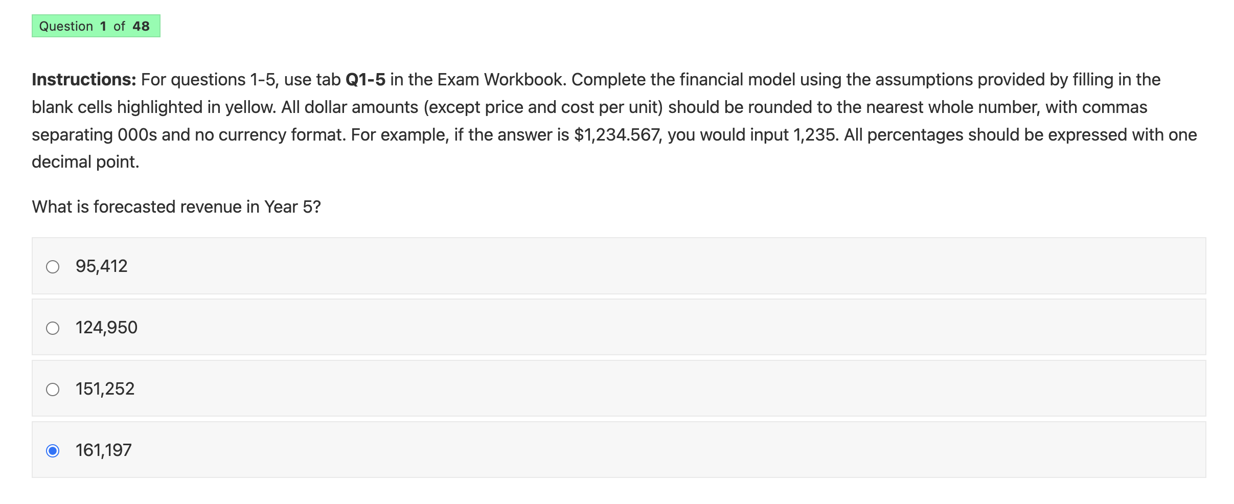 Instructions: For questions 1-5, ﻿use tab Q1-5 ﻿in | Chegg.com