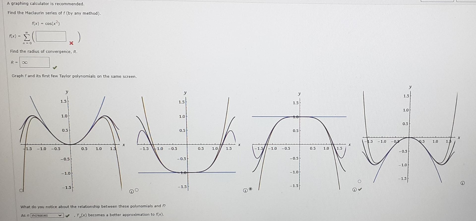 Solved A graphing calculator is recommended. Find the | Chegg.com