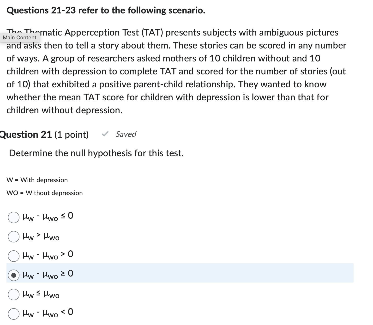 Solved Questions 21-23 ﻿refer to the following scenario.Tho | Chegg.com