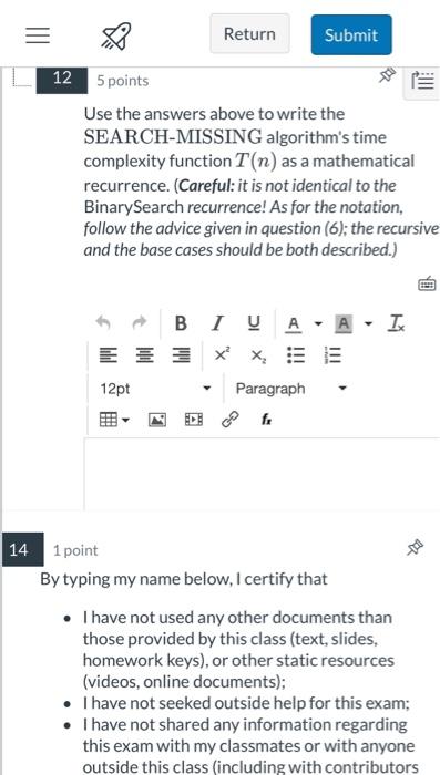 Solved analysis We have been given a large, unsorted, | Chegg.com