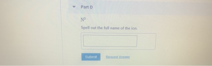 Solved Part A Mg2+ Spell out the full name of the ion. | Chegg.com