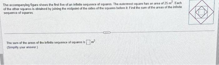 Solved The accompanying figure shows the first five of an | Chegg.com