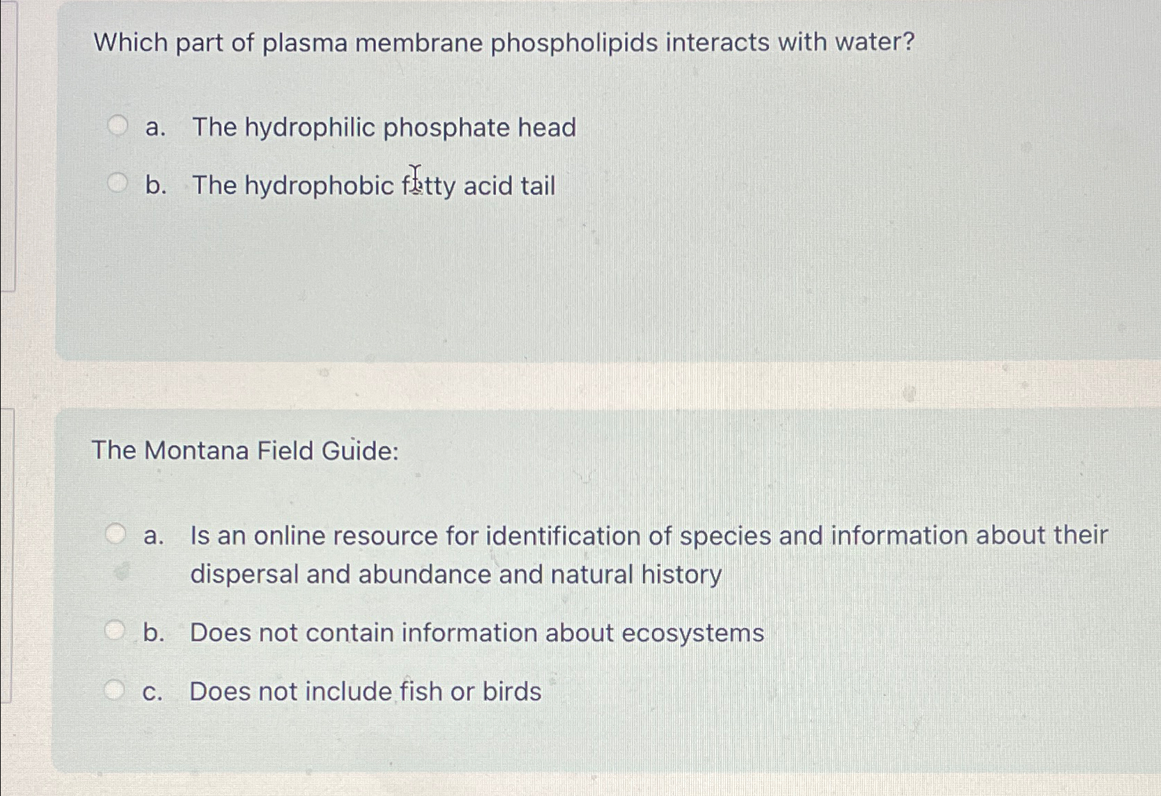 Solved Which part of plasma membrane phospholipids interacts | Chegg.com Solved Which part of plasma membrane phospholipids interacts | Chegg.com