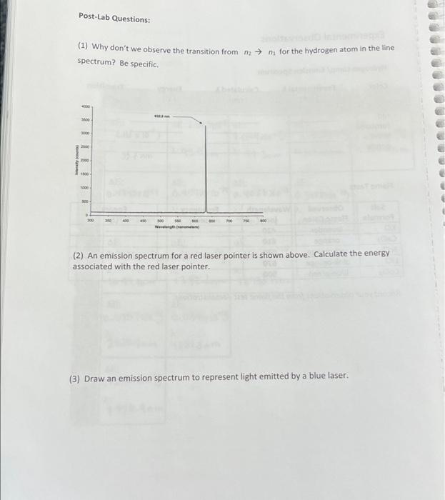 Solved Post-Lab Questions: anoltsvisado Isineminsqx3 (1) Why | Chegg.com