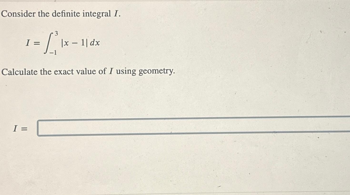 Solved Consider the definite integral | Chegg.com Solved Consider the definite integral | Chegg.com