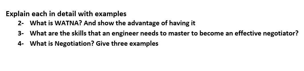 Solved Explain each in detail with examples 2- What is | Chegg.com