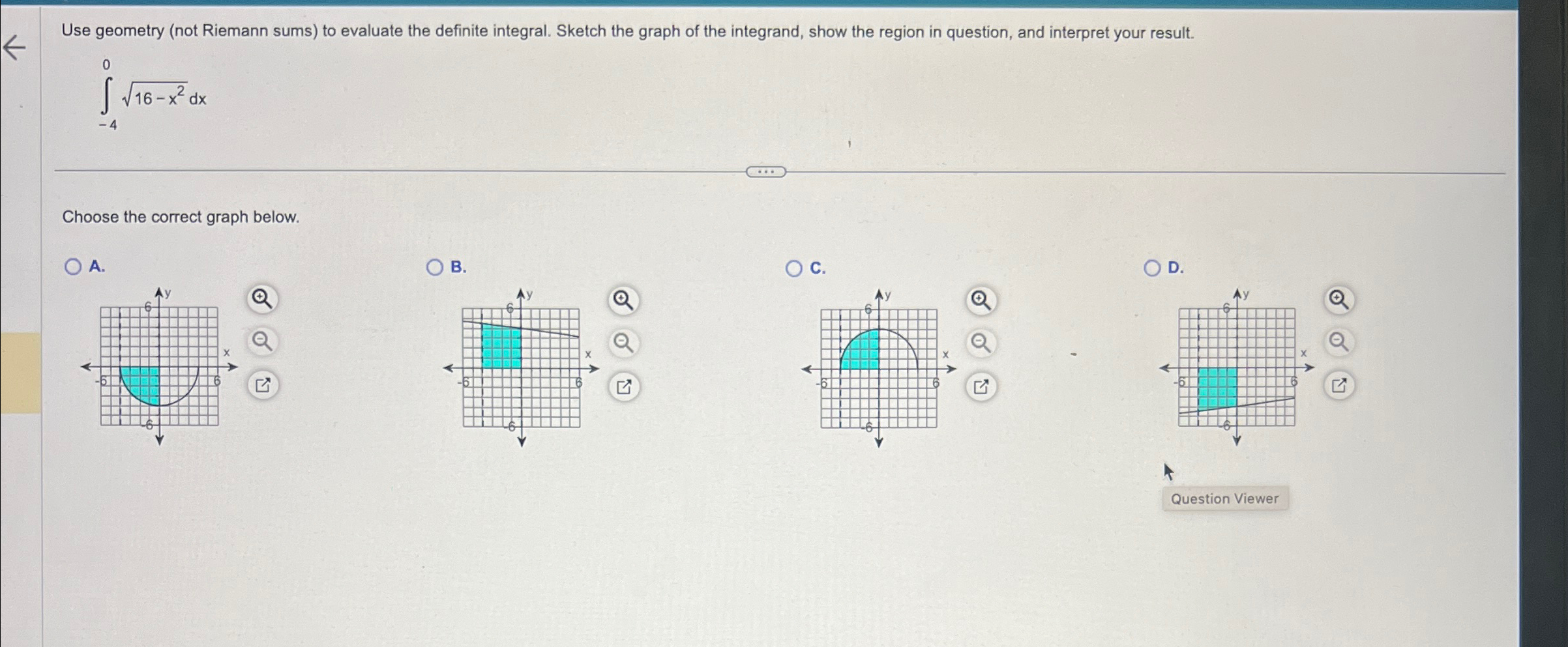 Solved Use Geometry Not Riemann Sums ﻿to Evaluate The