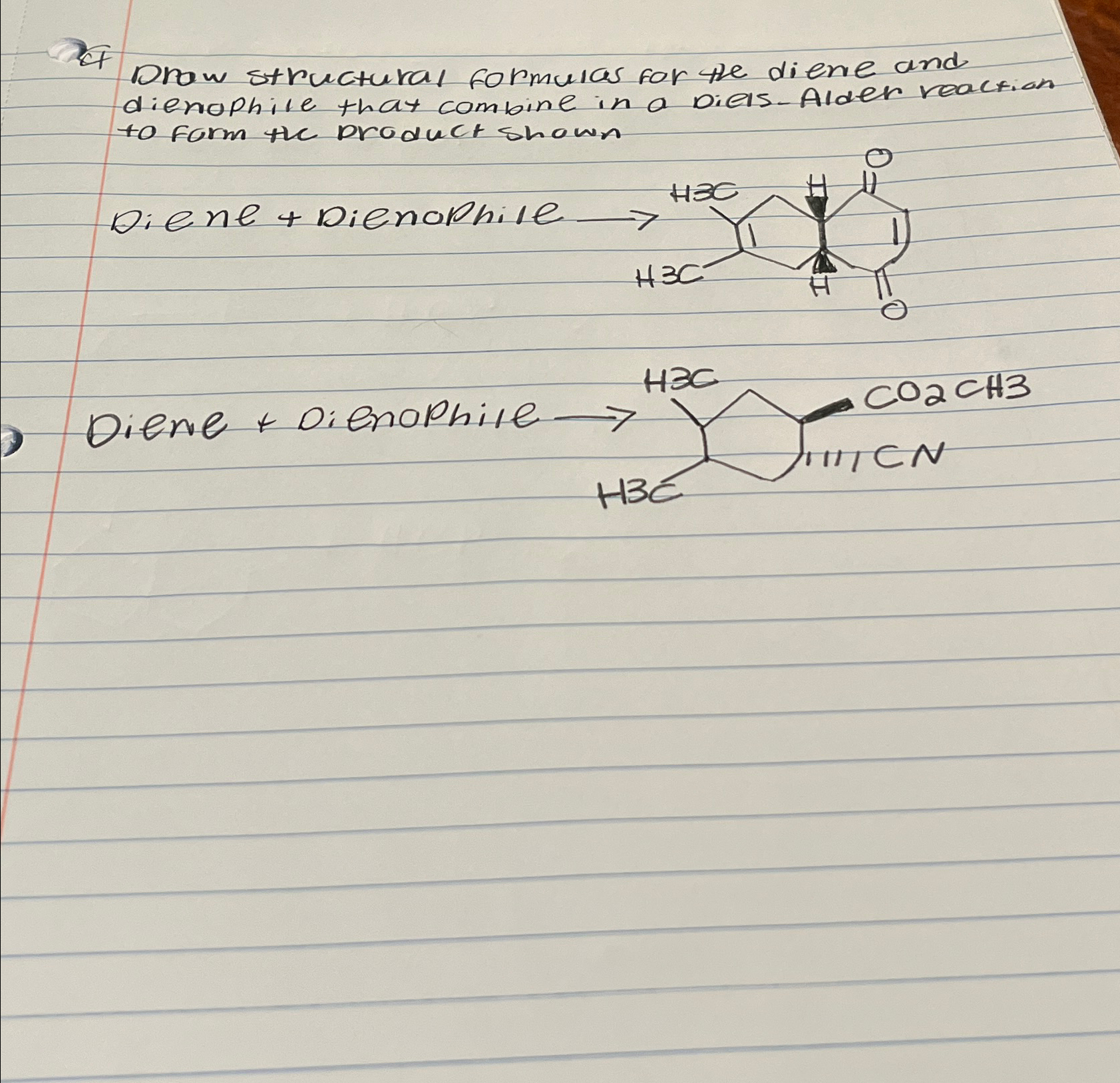 Solved 24 ﻿Draw structural formulas for the diene and | Chegg.com