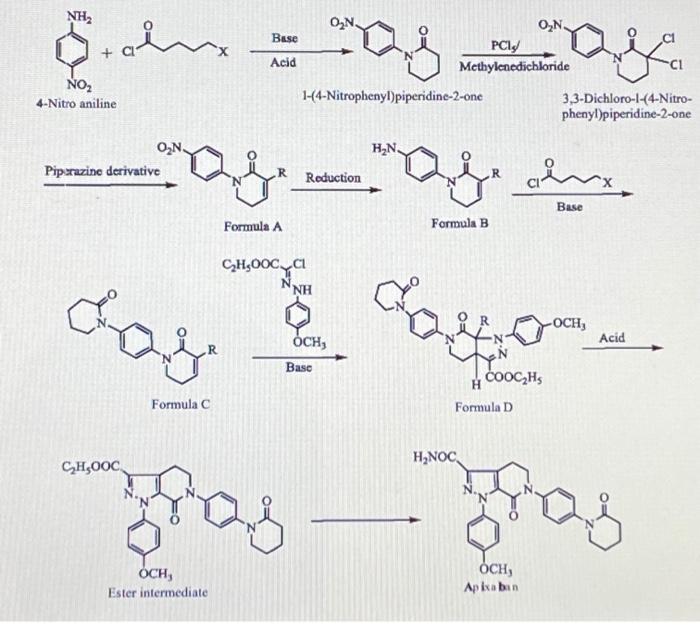 Solved In a clear way write the steps of ( Apixaban - drug ) | Chegg.com