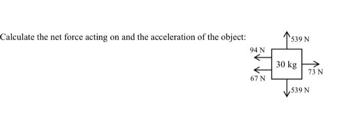 Solved Calculate The Net Force Acting On And The