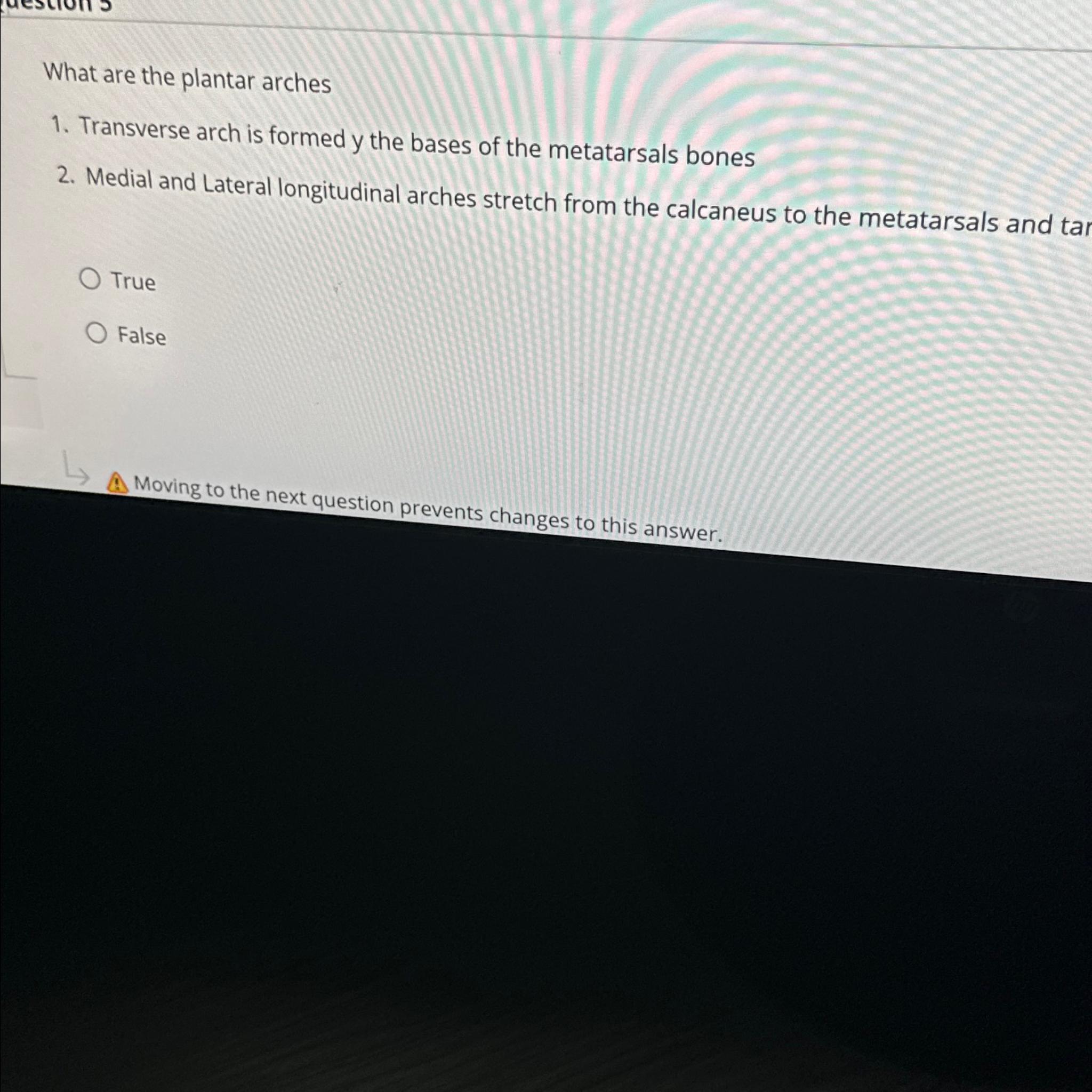 Solved What are the plantar archesTransverse arch is formed | Chegg.com