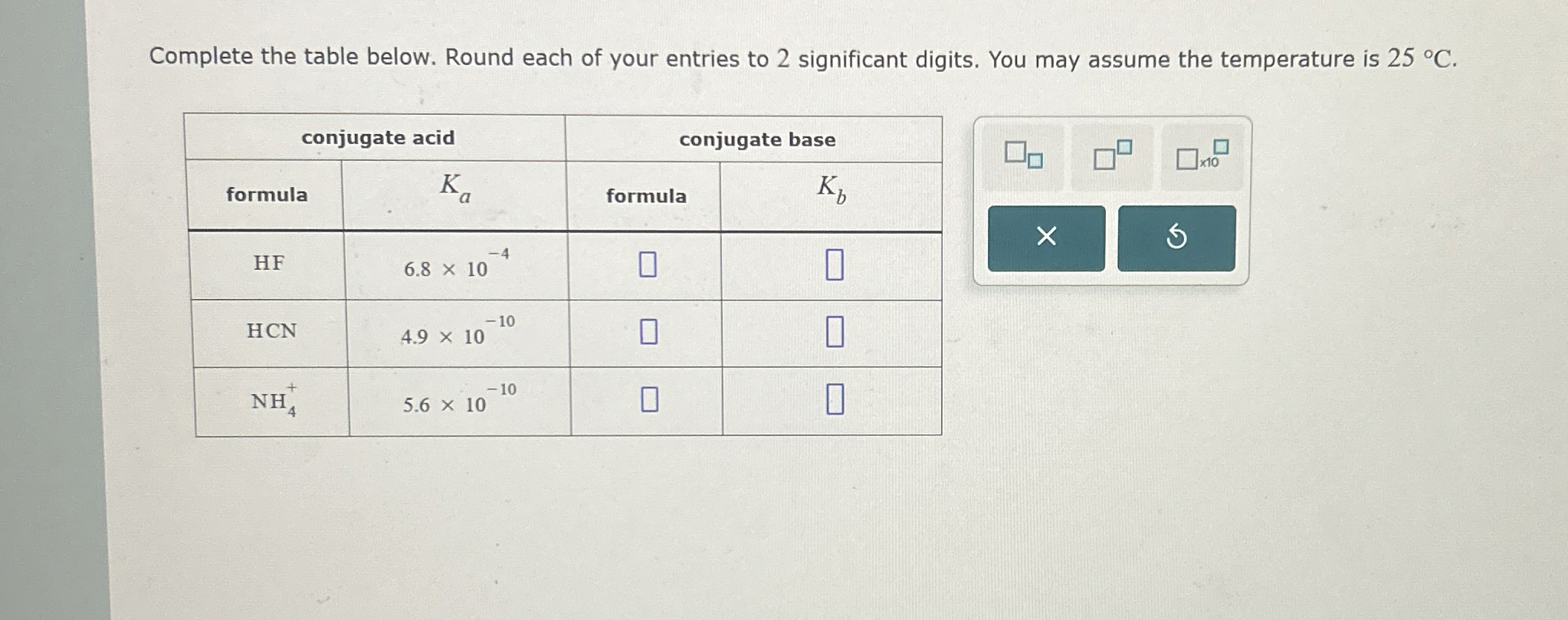Solved Complete the table below. Round each of your entries | Chegg.com
