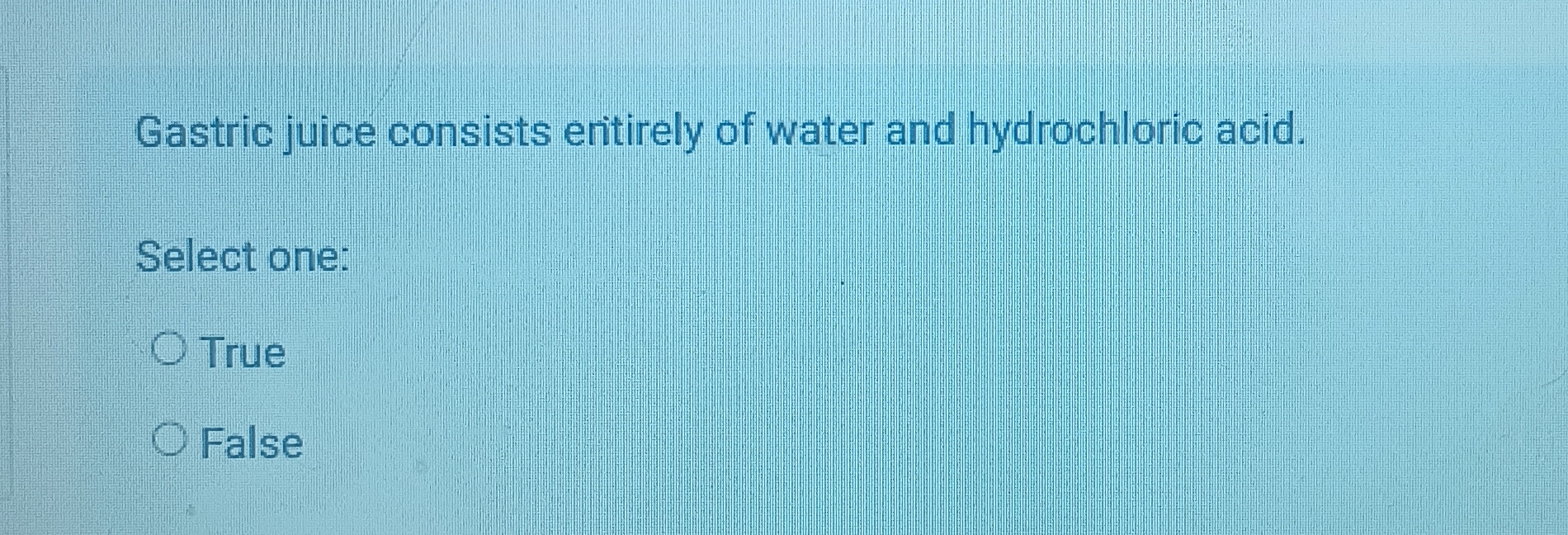 Solved Gastric juice consists eritirely of water and | Chegg.com