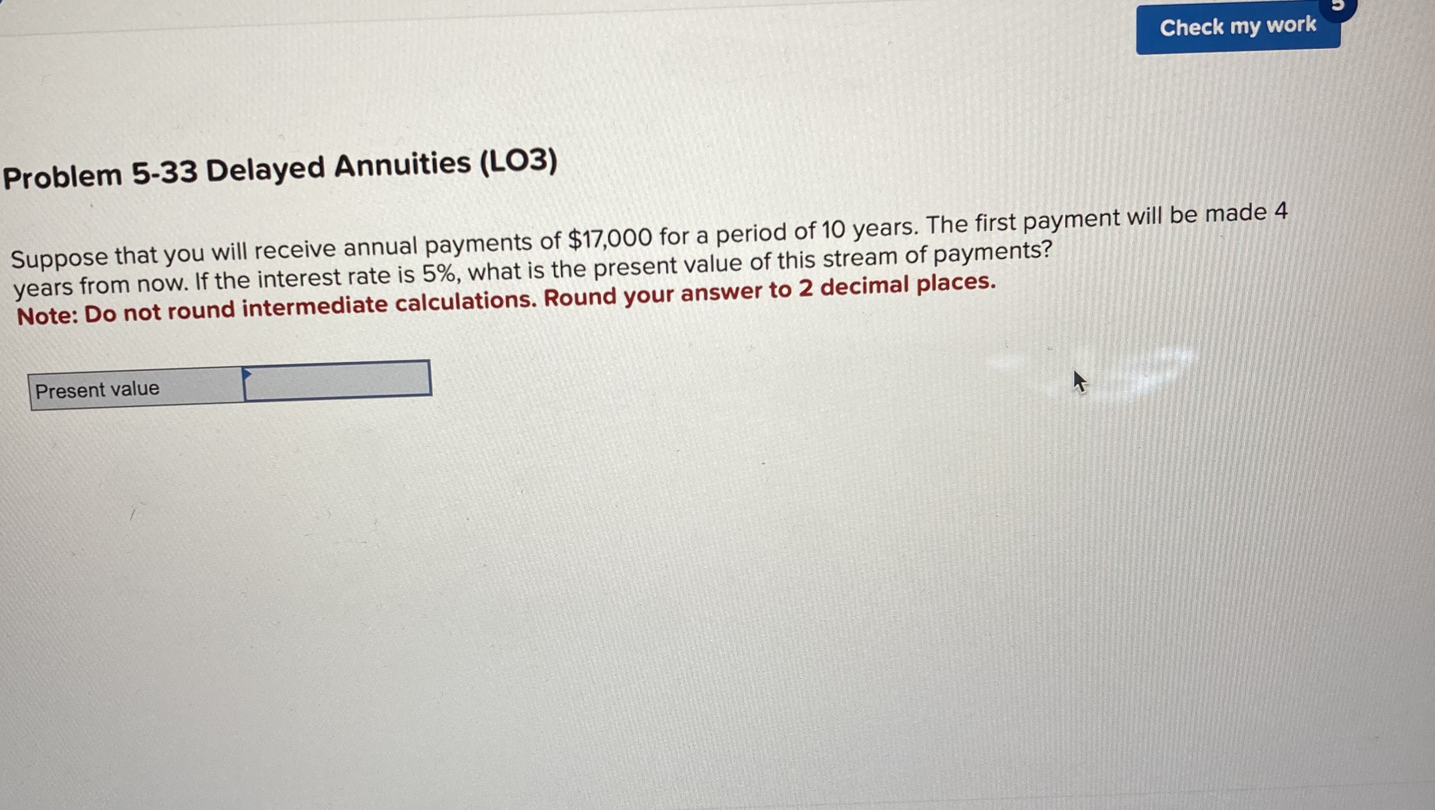 Solved Problem 5-33 ﻿Delayed Annuities (LO3)Suppose that you | Chegg.com