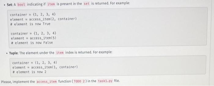 Solved mplement access_1tem runction Next, you are going to | Chegg.com