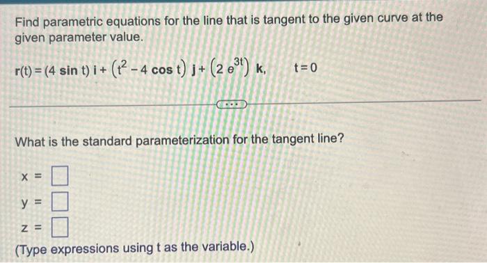 Solved Find parametric equations for the line that is | Chegg.com