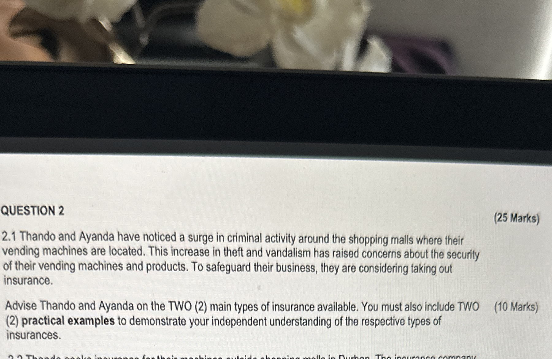 Solved QUESTION 2(25 ﻿Marks)2.1 ﻿Thando and Ayanda have | Chegg.com