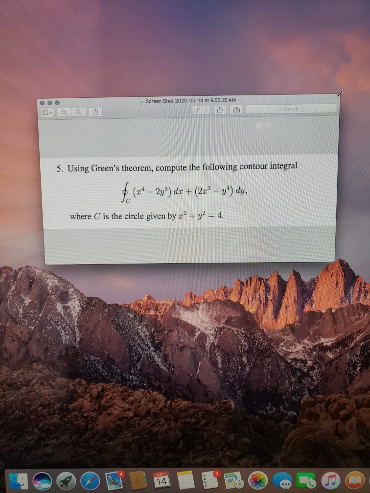 Solved Using Green’s theorem, compute the following contour | Chegg.com