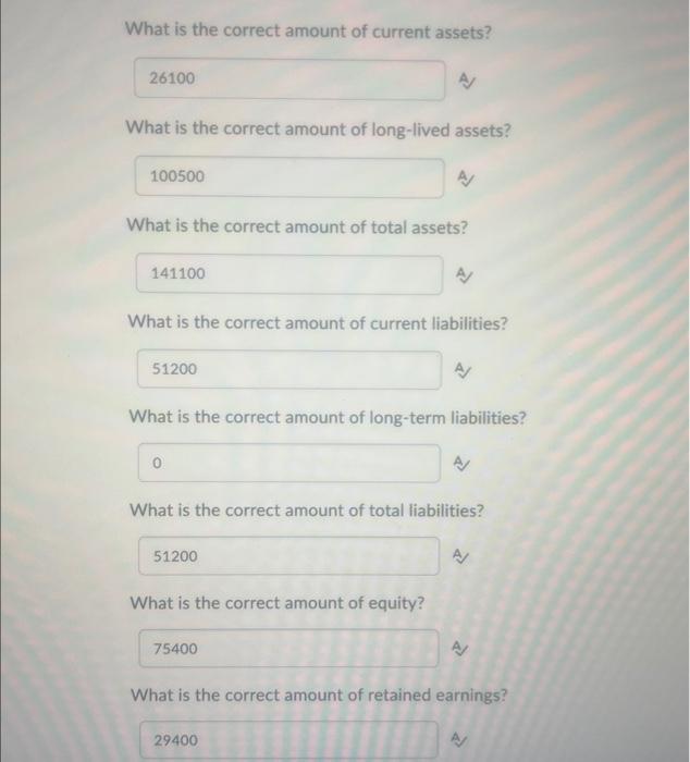 Solved What is the correct amount of current assets? What | Chegg.com