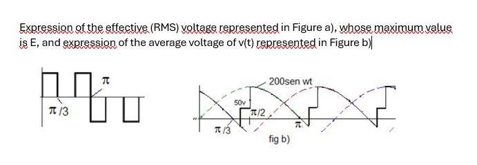 Solved Expression of the effective (RMS) ﻿voltage | Chegg.com