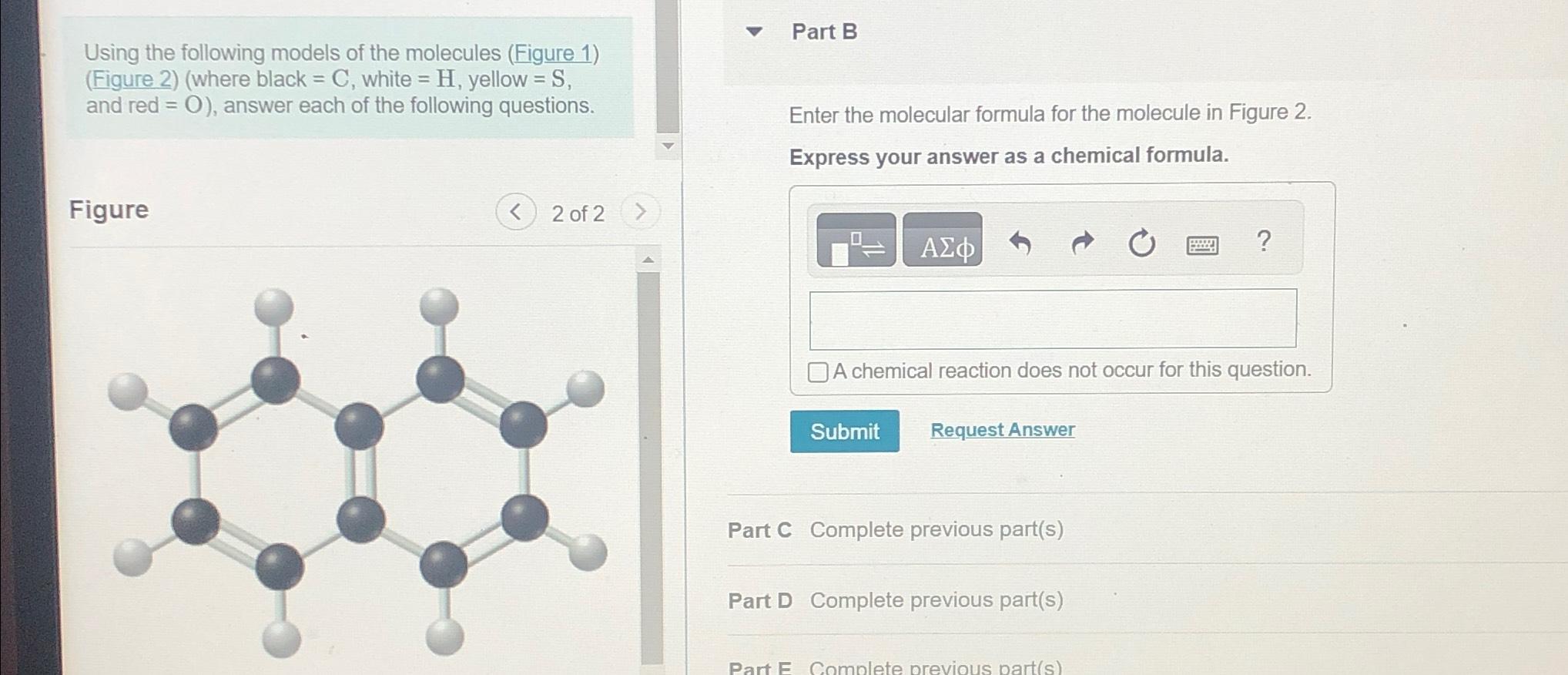 Solved Using the following models of the molecules (Figure | Chegg.com