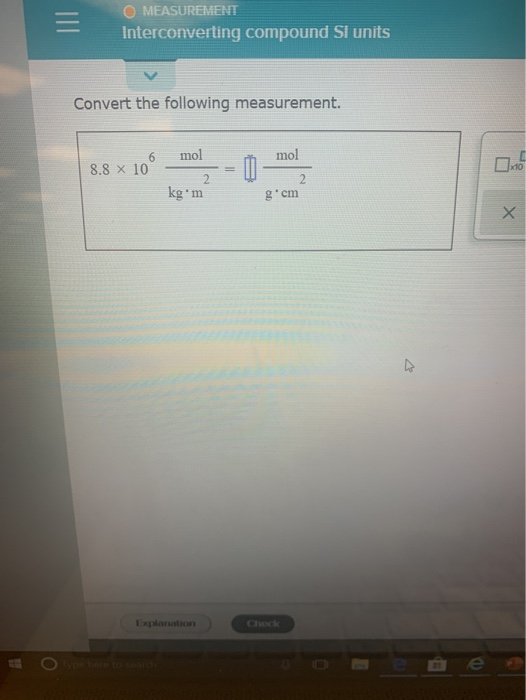 Solved O MEASUREMENT Interconverting compound Si units | Chegg.com