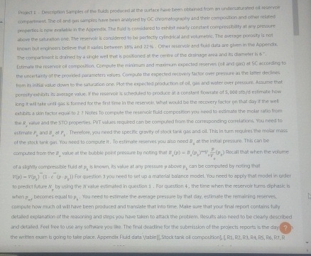 Solved Puject 1 - ﻿Description Samples of the fids produced | Chegg.com