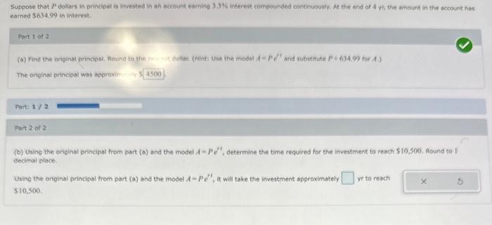 Solved Second Part is Wrong but i did the steps right, may | Chegg.com