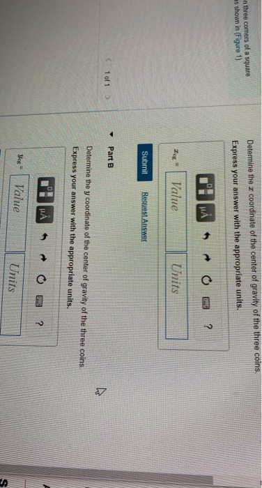 Solved Three identical coins lie on three corners of a | Chegg.com