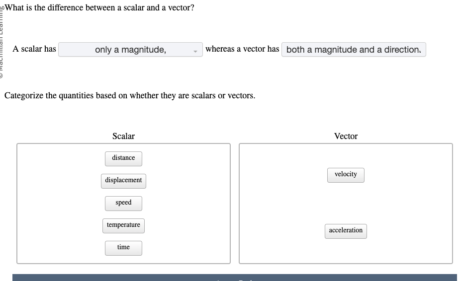 Solved 0 ﻿What is the difference between a scalar and a | Chegg.com