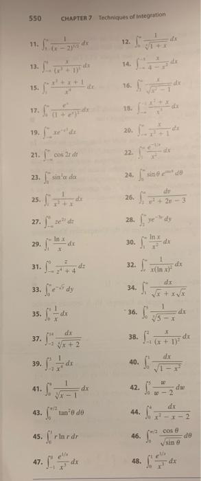 Solved 5-48 Determine whether the integral is convergent or | Chegg.com