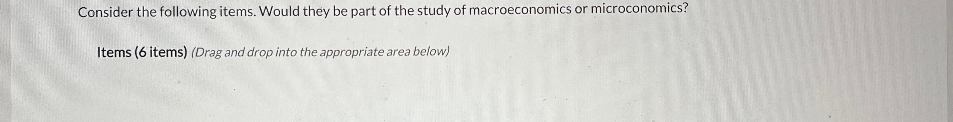 Solved Consider the following items. Would they be part of | Chegg.com