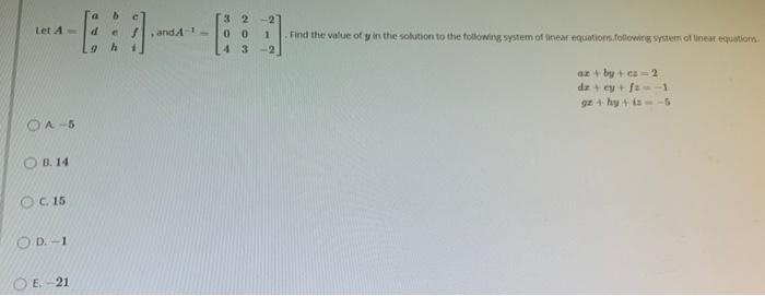 Solved Find A−1 if A is a 2×2 matrix that can be row reduced | Chegg.com