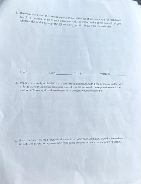 Solved Part A: Standardization of sodium hydroxide solution | Chegg.com