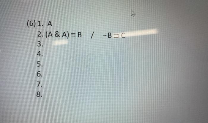 Solved Provide a proof for each argument. The empty lines | Chegg.com