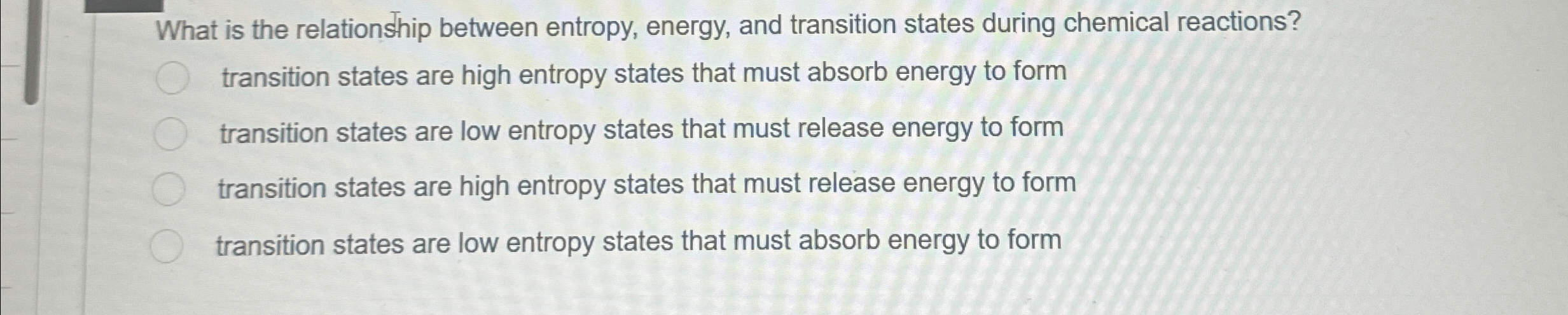 Solved What is the relationship between entropy, energy, and | Chegg.com