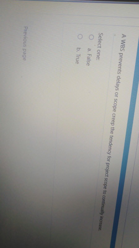 Solved Acceptance Criteria forms part the Scope Statement | Chegg.com