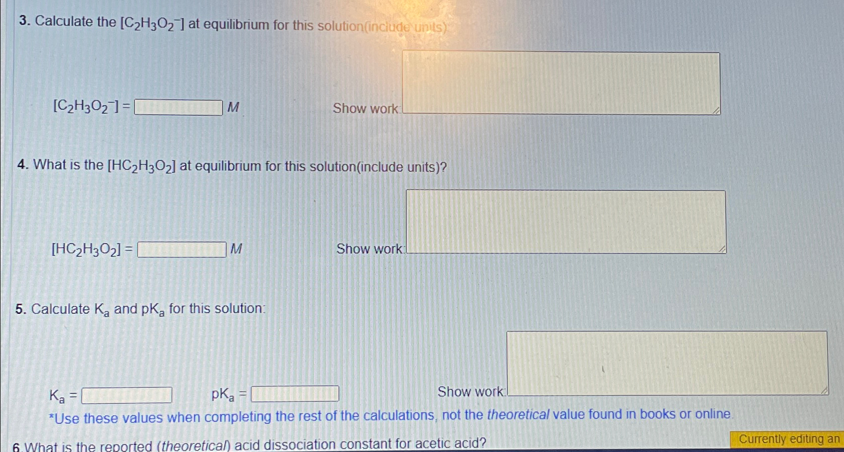 Solved Calculate the C2H3O2-at equilibrium for this | Chegg.com