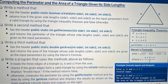 Solved Write a method that - has the header public static | Chegg.com