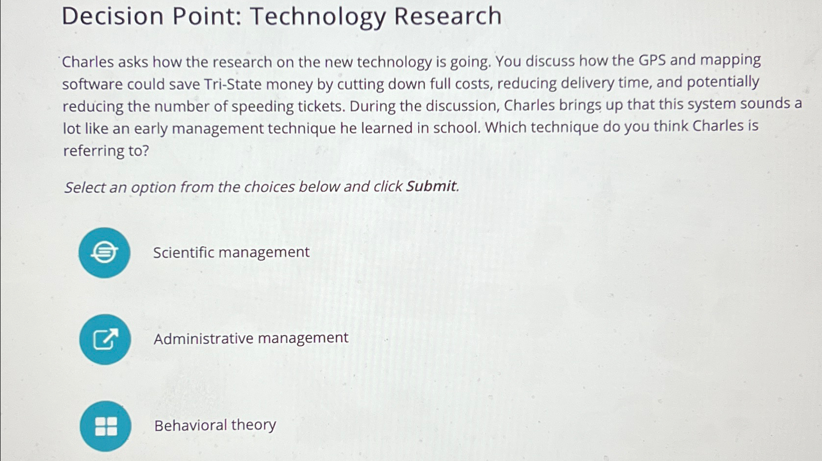 Solved Decision Point: Technology ResearchCharles asks how | Chegg.com